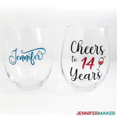 Diy Personalized Wine Glasses Easy And Inexpensive T Idea Jennifer