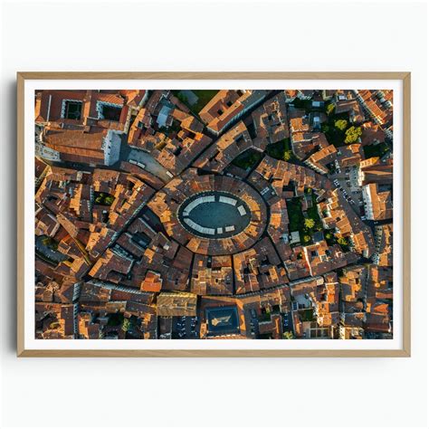 Lucca Print Main Square Architecture Italy Wall Art Travel Gift