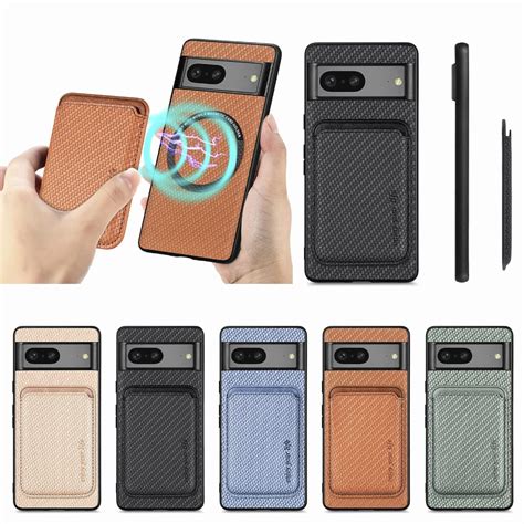 Co Zycoach เคสสำหรับ Googie Pixel 6 7 8 Series พร้อมช่องใส่บัตร แบบสอง
