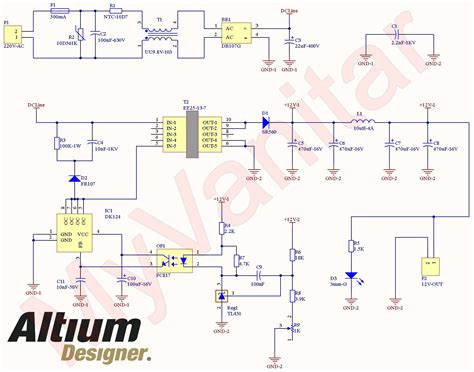 Power Supply Schematic Diagram 12v And 5v Supply Power Circu