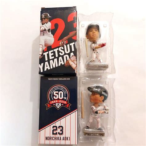 ヤクルトスワローズ 山田哲人選手、青木宣親選手 ボブルヘッド 2品 まとめ売り By メルカリ