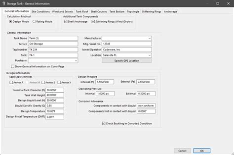 API 650 Storage Tanks Codeware