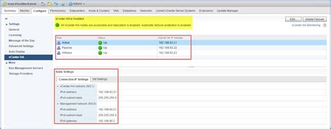 Vcenter 65 High Availability Enable Vcenter Ha Part 5 The Wifi Cable