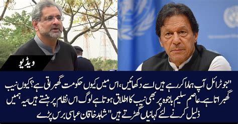 People Are Laughing On Cases Made Against Us Shahid Khaqan Abbasi