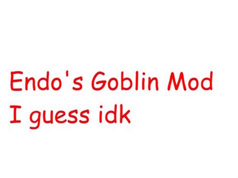 Endos Goblin Mod Deprecated Get Goblin Horde Redux Instead Mods Loverslab