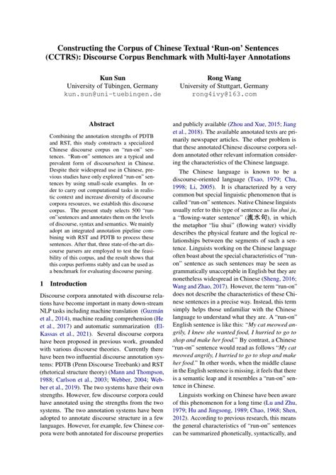 pdf constructing the corpus of chinese textual run on sentences