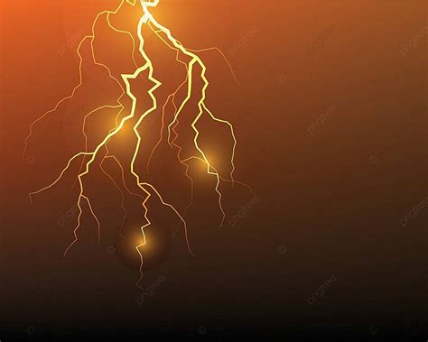 Vector Lightning Flash Strike Background Illustration Electric Storm Vector Illustration