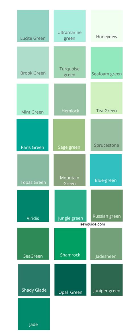 Mint Leaf Color Palette Ready For Hue Tints Tones And 41 Off