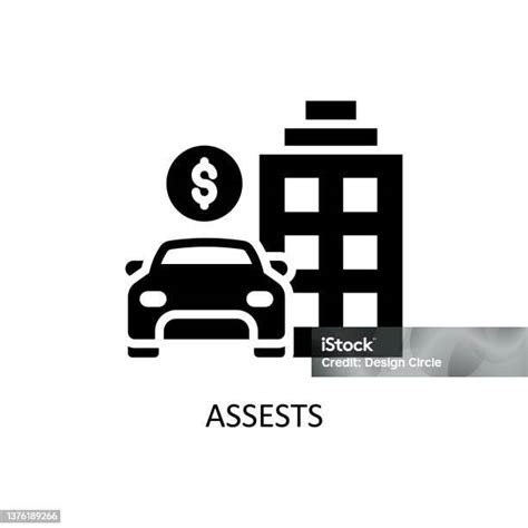 Assests 벡터 솔리드 아이콘 디자인 일러스트레이션 흰색 배경 Eps에 핀테크 기호 10 파일 건축에 대한 스톡 벡터 아트 및 기타 이미지 Istock