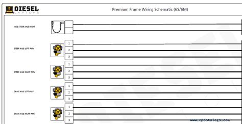 Bendix EC 60 ABS ATC Controllers Wiring Schematic 6S 6M