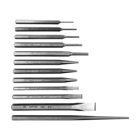 Mayhew Punch And Chisel Set 12 Piece 61040 The Home Depot