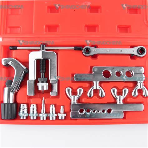 Refrigeration Copper Tube Double Single Pipe Flaring Tool Kit 45