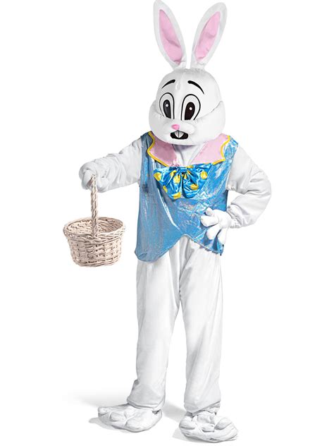 Syhood Easter Bunny Costume Upgrade Adult Bunny Suit Outfit White
