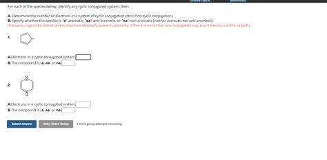 Solved For Each Of The Species Below Identify Any Cyclic Chegg Com