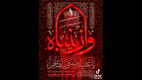 أعظم الله لنا ولكم الاجر بشهادة عمة السادة العقيلة زينب سلام الله