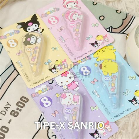 Jual Correction Tape Sanrio Tipe X Tipeks Alat Tulis Hello Kitty Kuromi My Melody Pompompurin