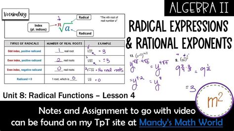 5 Key Concepts To Master For Radical Expressions And Equations Unit