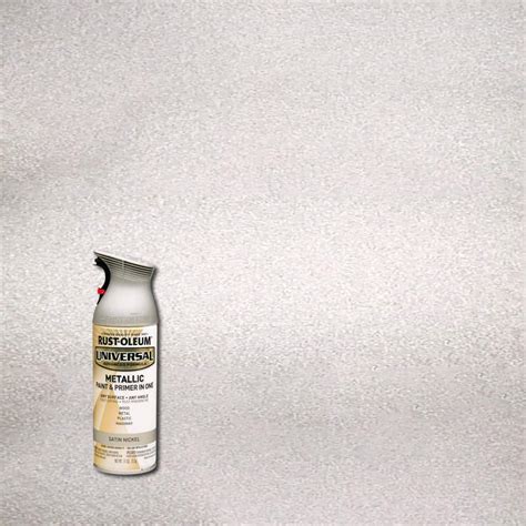 Rust Oleum Universal 11 Oz All Surface Metallic Satin Nickel Spray