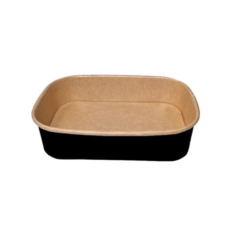 Barquette Alimentaire Carton Rectangle Noir Le Bon Emballage