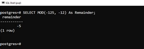 Postgres Modulo Function With Examples Commandprompt Inc