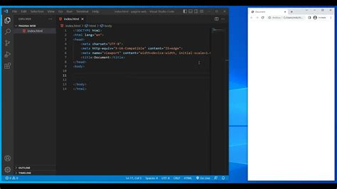 como CREAR index.html en visual STUDIO code 😱 - YouTube