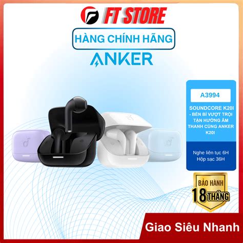 Tai nghe bluetooth Anker Semi In Ear soundcore K i Siêu gọn nhẹ Chống nước IPX chính hãng