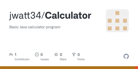 Github Jwatt Calculator Basic Java Calculator Program