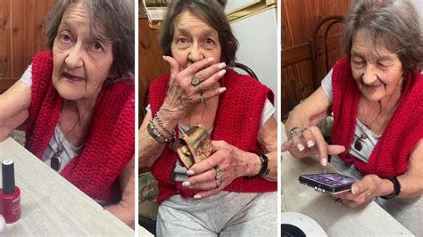 Le Pintó Las Uñas A Su Abuela Y La Reacción De La Mujer Se Volvió Viral
