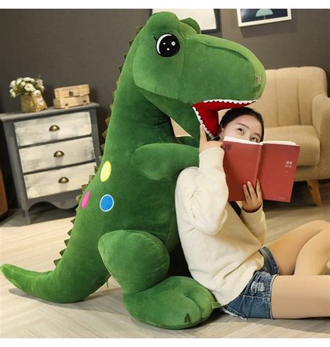 대형 공룡 인형 봉제 장난감 티라노사우루스 수면 베개 큰 티몬
