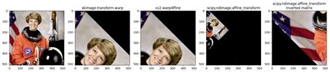 Python Applying An Affine Transformation Using OpenCV Skimage And