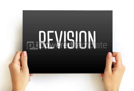 Revision Text On Card Education Concept Background Stockfoto
