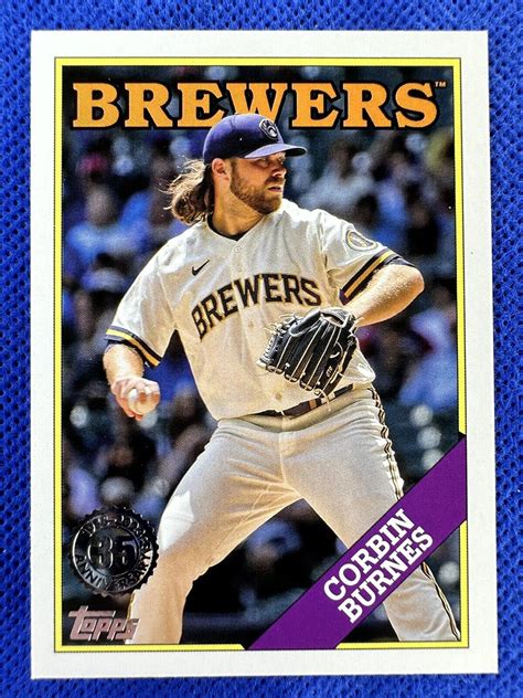 2023 T88 38 Corbin Burnes Topps Series 1 Baseball 35th Anniversary Ebay