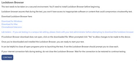 installing the respondus lockdown browser
