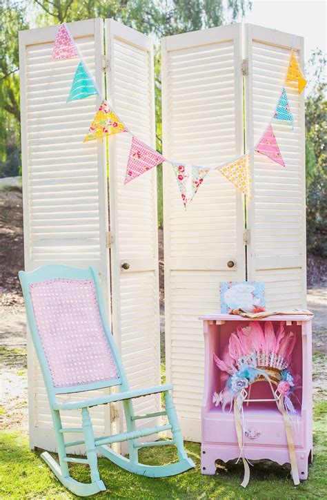 Shabby Chic Fabric Bunting Pink Yellow Blue Photography Etsy
