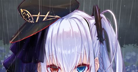 アズールレーン 傘を忘れちゃったエルビングちゃん わぁ！狼のイラスト Pixiv