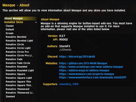 Bug Cannot Open Masque Config · Issue 255 · Sfx Wowmasque · Github