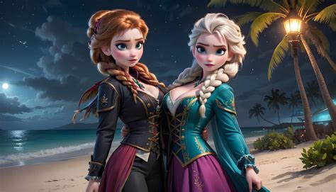 Pirate Sisters Anna And Elsa By Thealphega On Deviantart