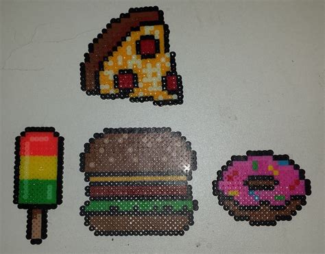 Kawaii Food Perler Bead Patterns