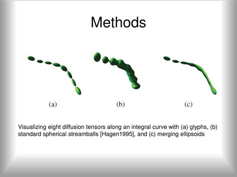 Visualizing Diffusion Tensor Imaging Data With Merging Ellipsoids Ppt