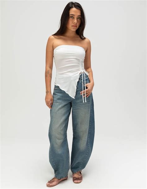Bdg Urban Outfitters Rem Womens Bandeau Top White M Tillys