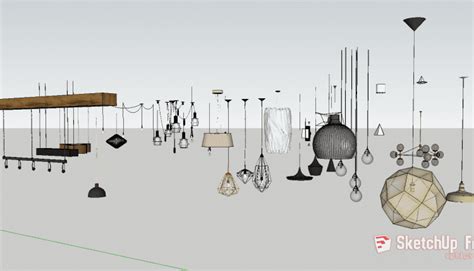001 Ceiling Light Sketchup Models For Free Download