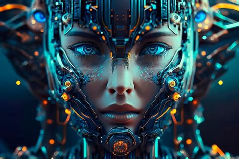 Une Fille Android Face à Lintelligence Artificielle Future Ai