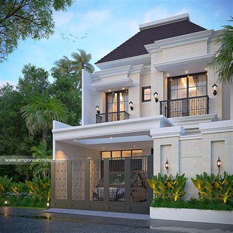 Desain Tampak Depan Dengan Pagar Rumah Klasik Modern 25 Lantai Bapak