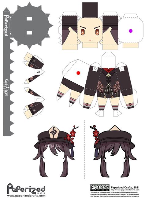 Papercraft Genshin Impact схемы Фото подборки 3