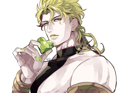 The Big Imageboard Tbib Blonde Hair Dio Brando Earrings Emerald