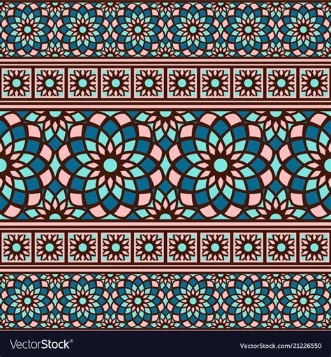 Border Arabic Pattern Vector Image On Vectorstock Arabic Pattern