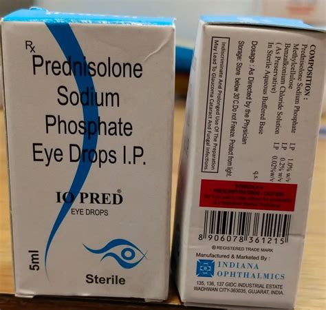 Io Pred Prednisolone Sodium 5 Ml At Rs 78box In Ahmedabad Id