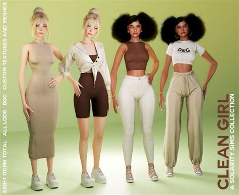 Clean Girl Collection The Sims 4 Download Sims 4
