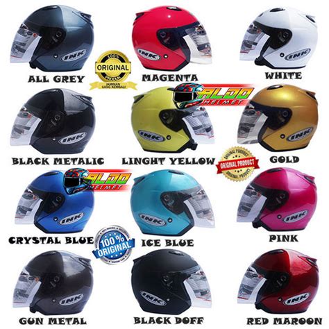 Jual Ink Centro Jet Solid Helm Half Face Cewek Cowok Terbaru Jual Kyt