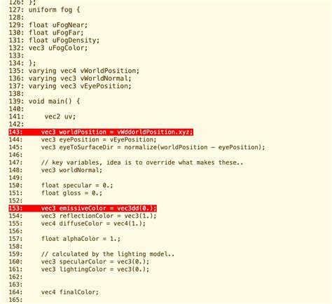 Highlight Shader Lines That Have Errors In Console Logs · Issue 4786